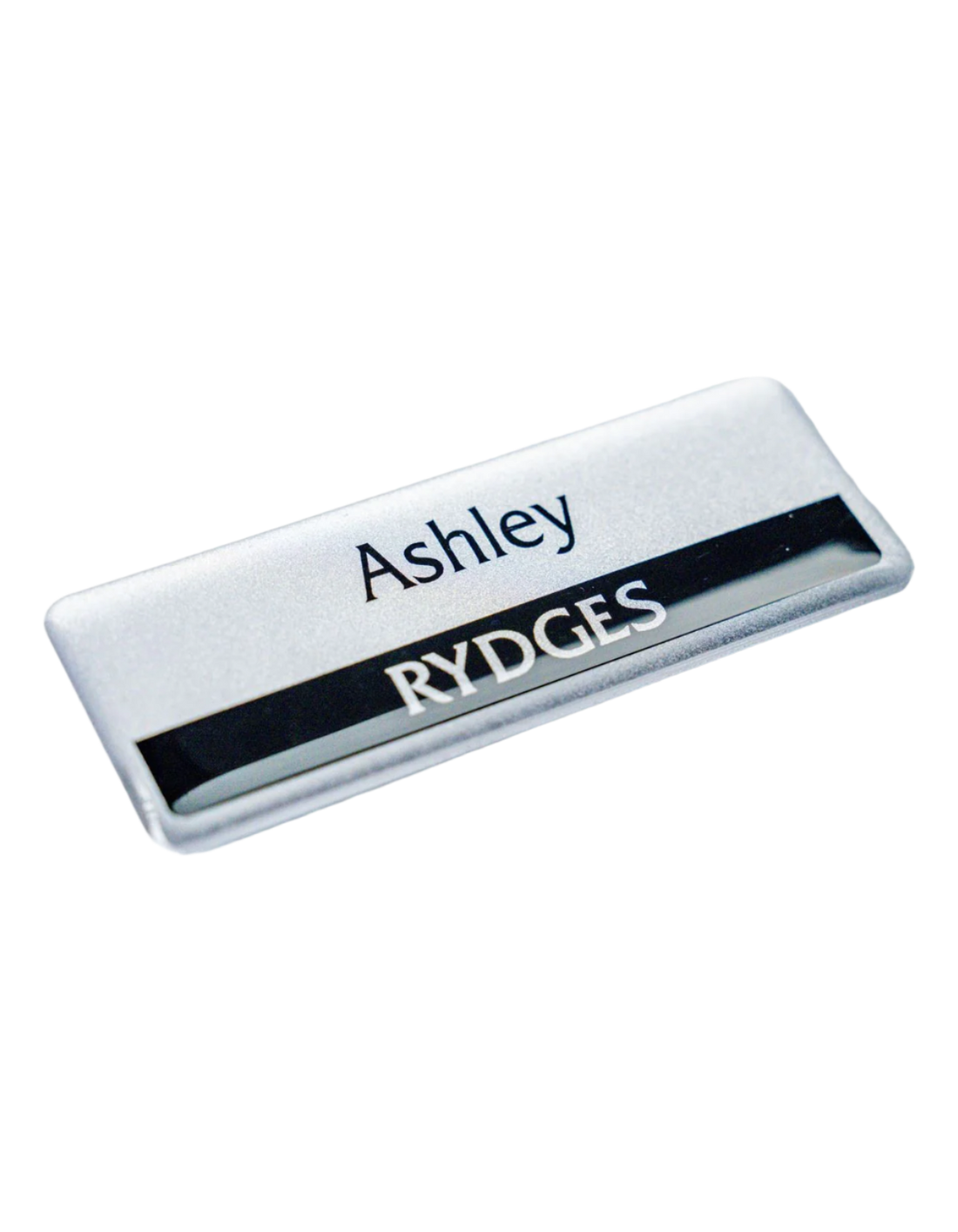 Custom Aluminum Name Tags with Epoxy Glass Finish for Staff – Premium ...